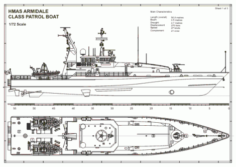 El buque de patrulla offshore HMAS Hammersley de Sea Patrol | VA DE BARCOS
