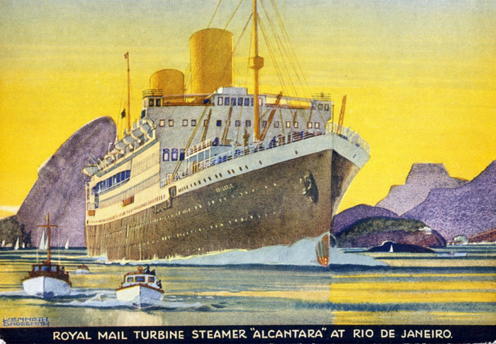 El arte en las láminas de Kenneth D. Shoesmith para la Royal Mail Line ...