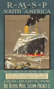 El arte en las láminas de Kenneth D. Shoesmith para la Royal Mail Line ...