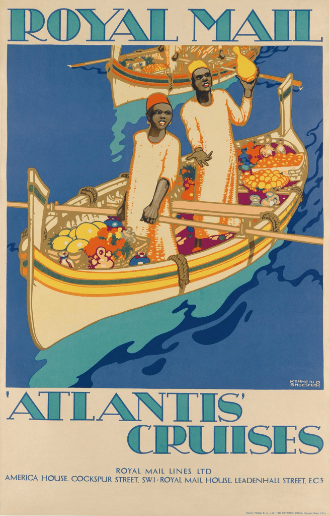 El arte en las láminas de Kenneth D. Shoesmith para la Royal Mail Line ...
